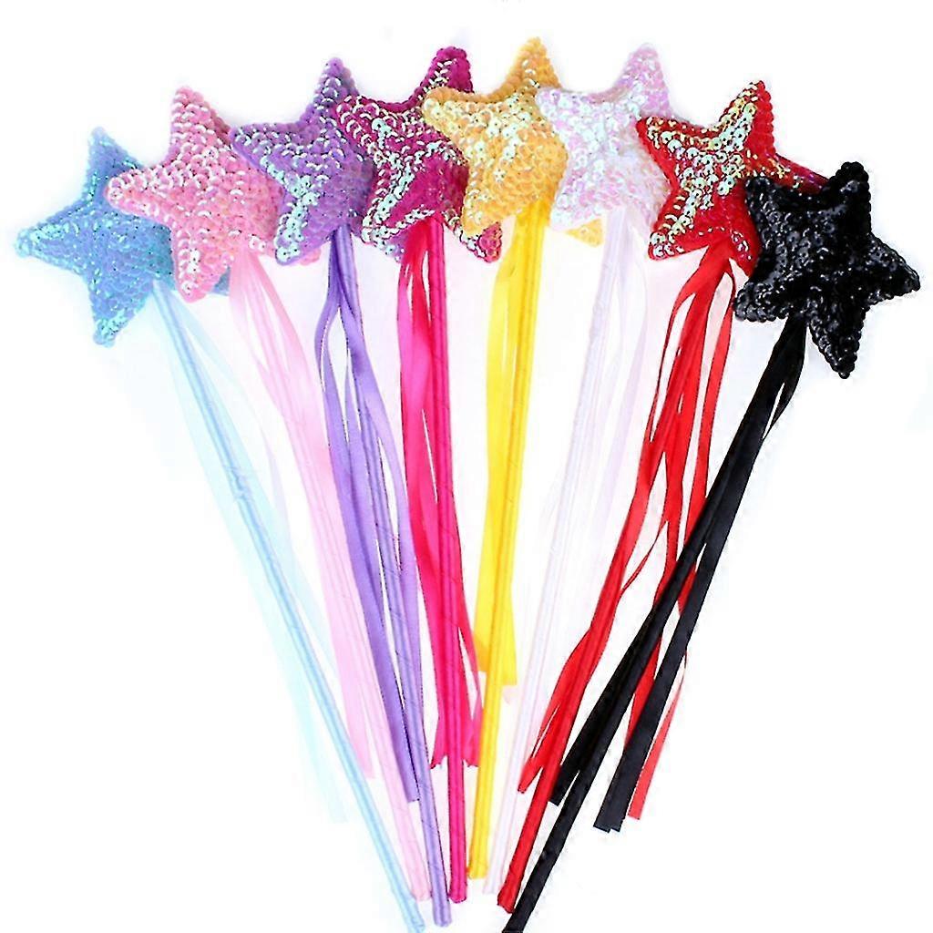 Magic Stick Star Sequins Cosplay Props Fairy Star Sequins Wand Ornament ...