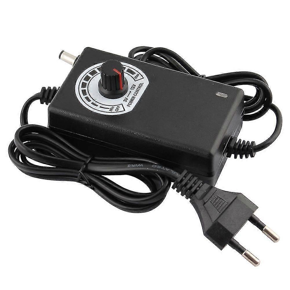 3v-12v 2a 24w Adjustable Power Supply Adapter Motor Voltage Regulator ...