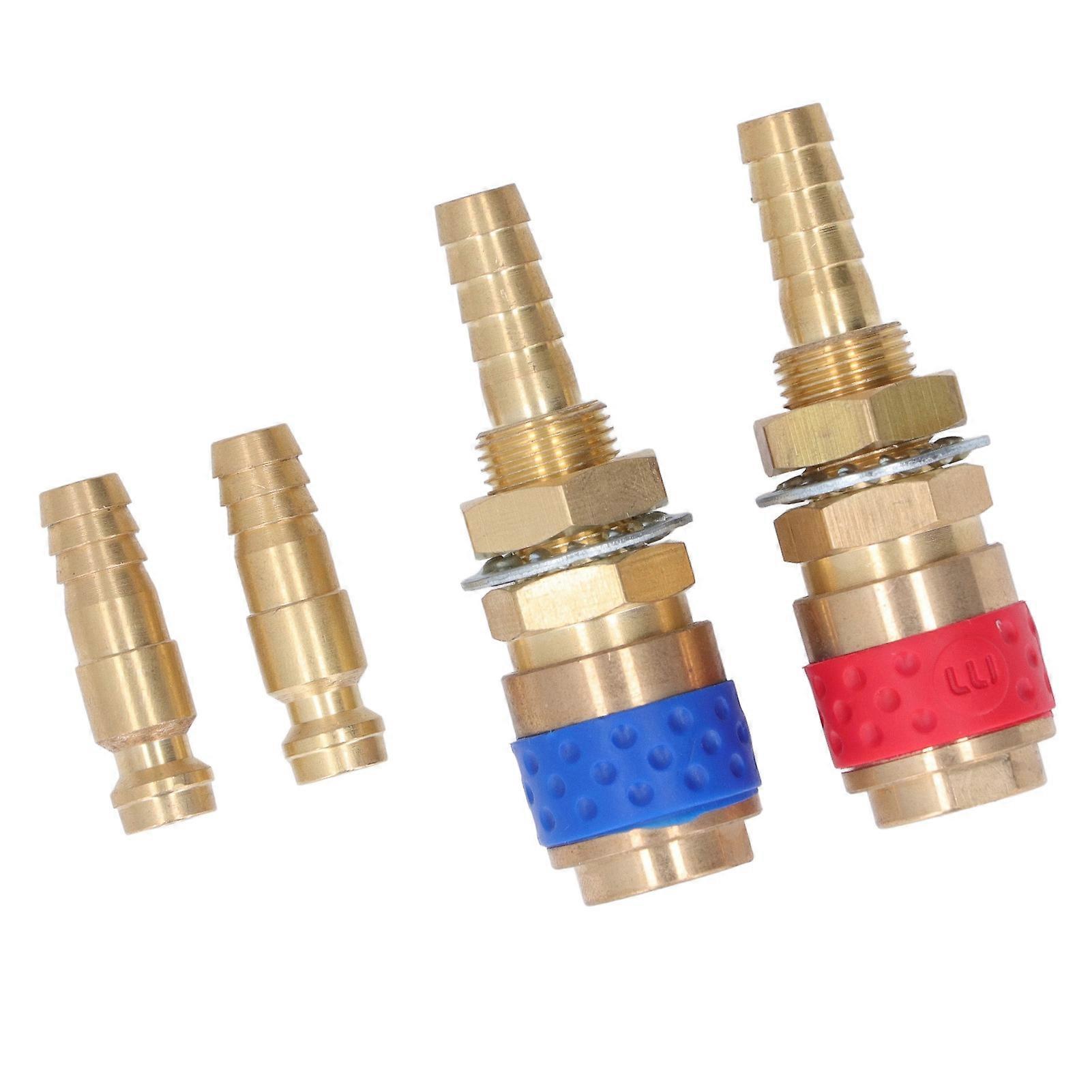 Welding Quick Connector Water Cooled Gas Adapter M8 Brass Fitting Hose ...