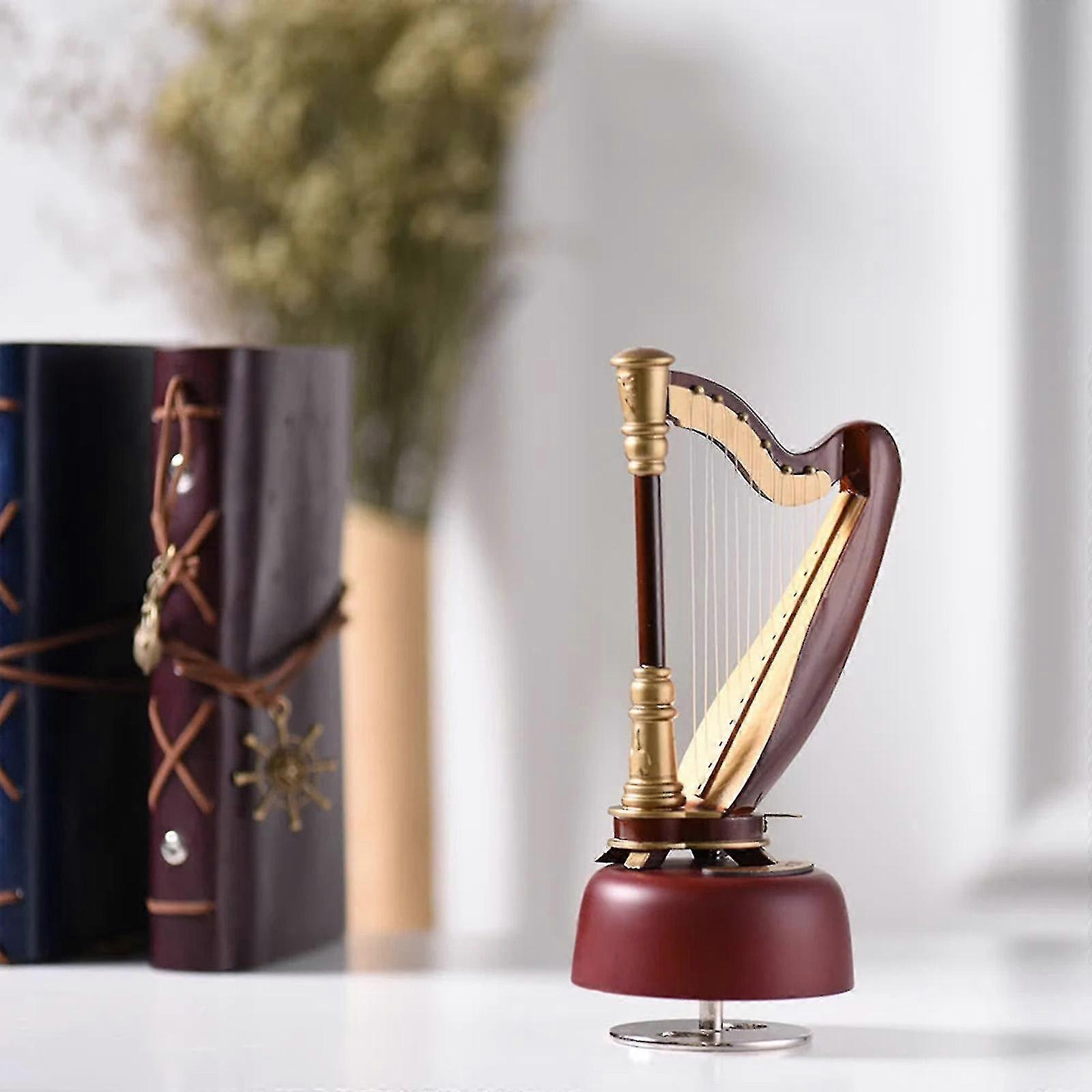 Miniature Harp Music Box For Desk Decoration And Gift-giving | Fruugo UK