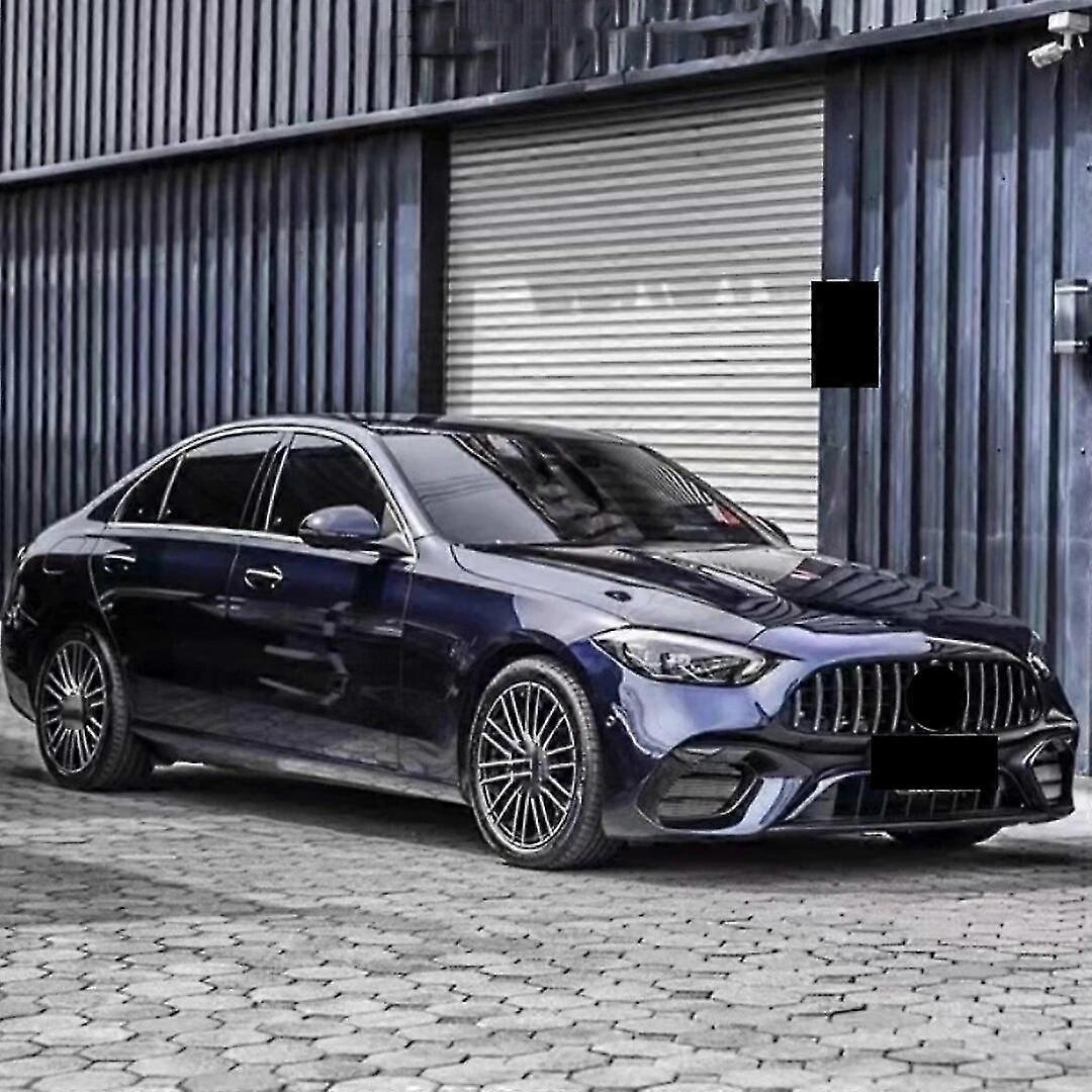 Front Bumper Rear Lip Grill Mask Assembly For Mercedes-benz C-class ...