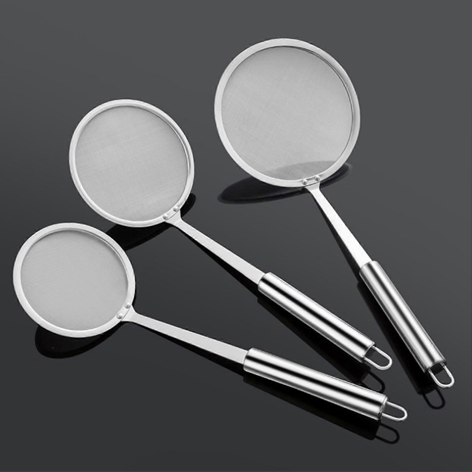 Fine Mesh Skimmer Spoon Professional 304 Stainless Steel Food Grade ...