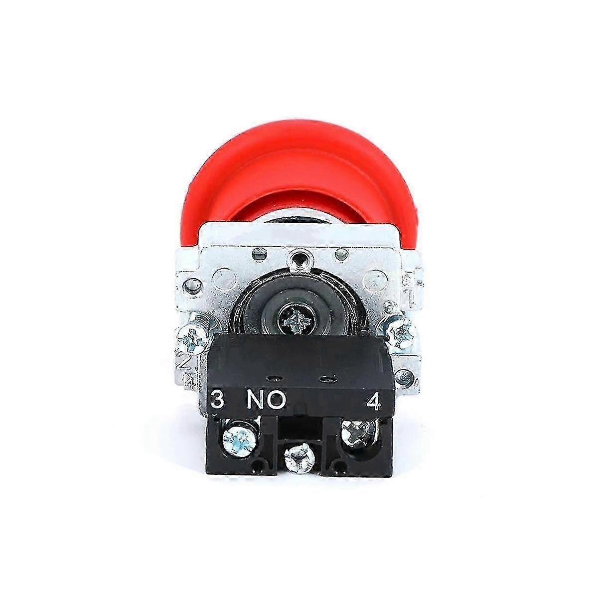 2pcs Xb2-bc31c Red Mushroom Head Push Button Switch Self-reset-normally Open Push Button Switch ...