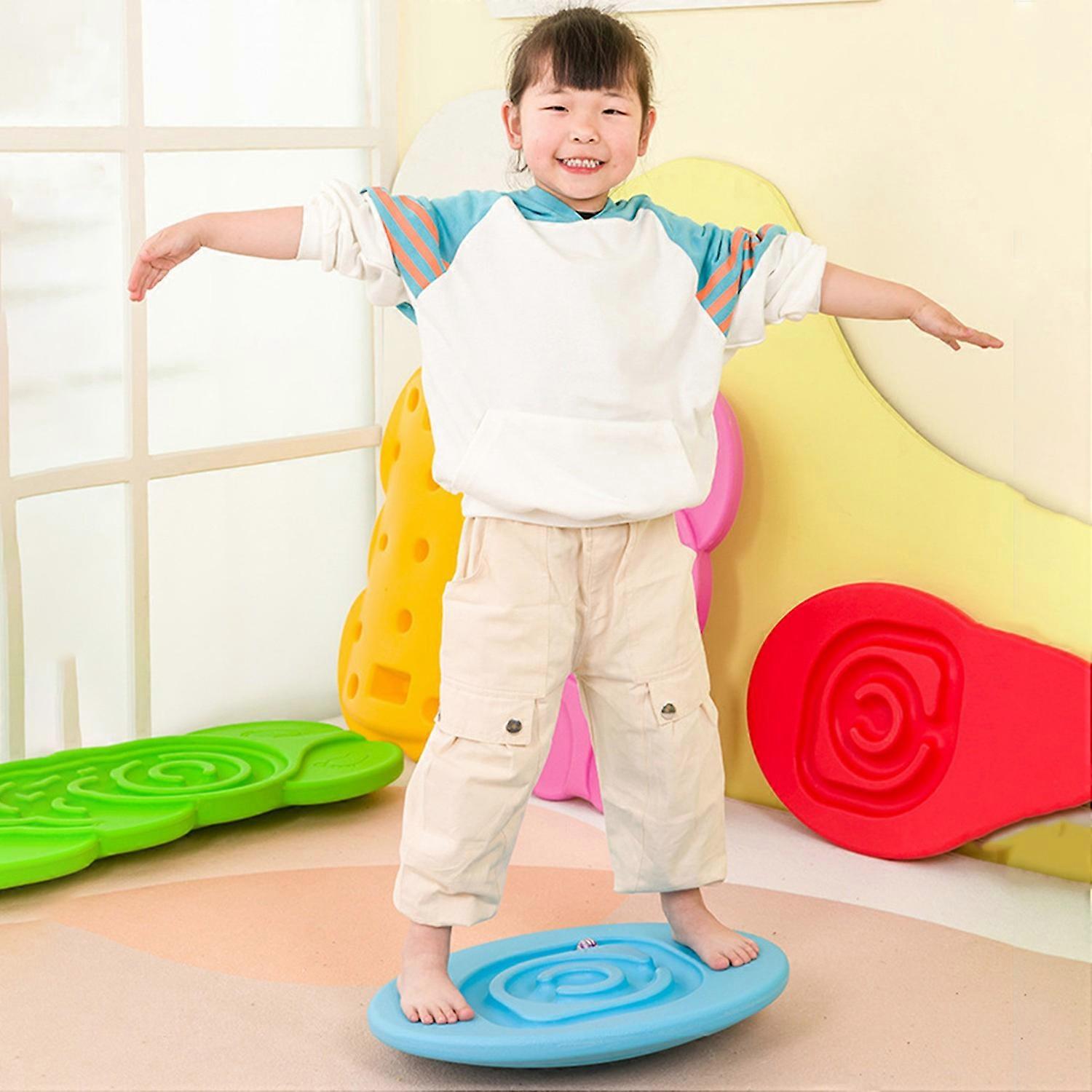 Kids Maze Balance Board with 5 Balls Sensory Training Wobble Board ...