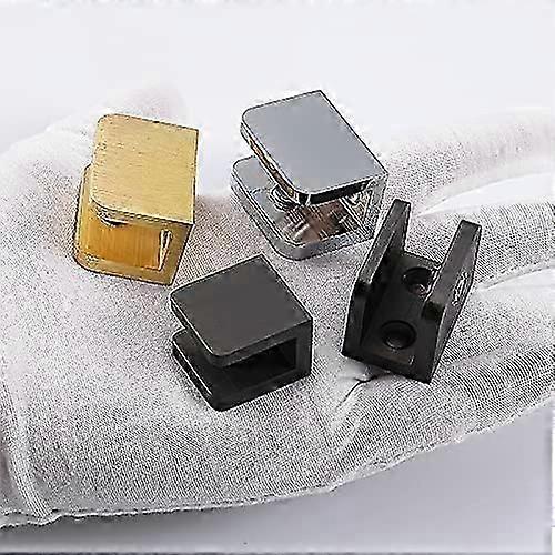 4 Pack Glass Clips, No Drilling Holes on Glass Glass Holder Shelf ...