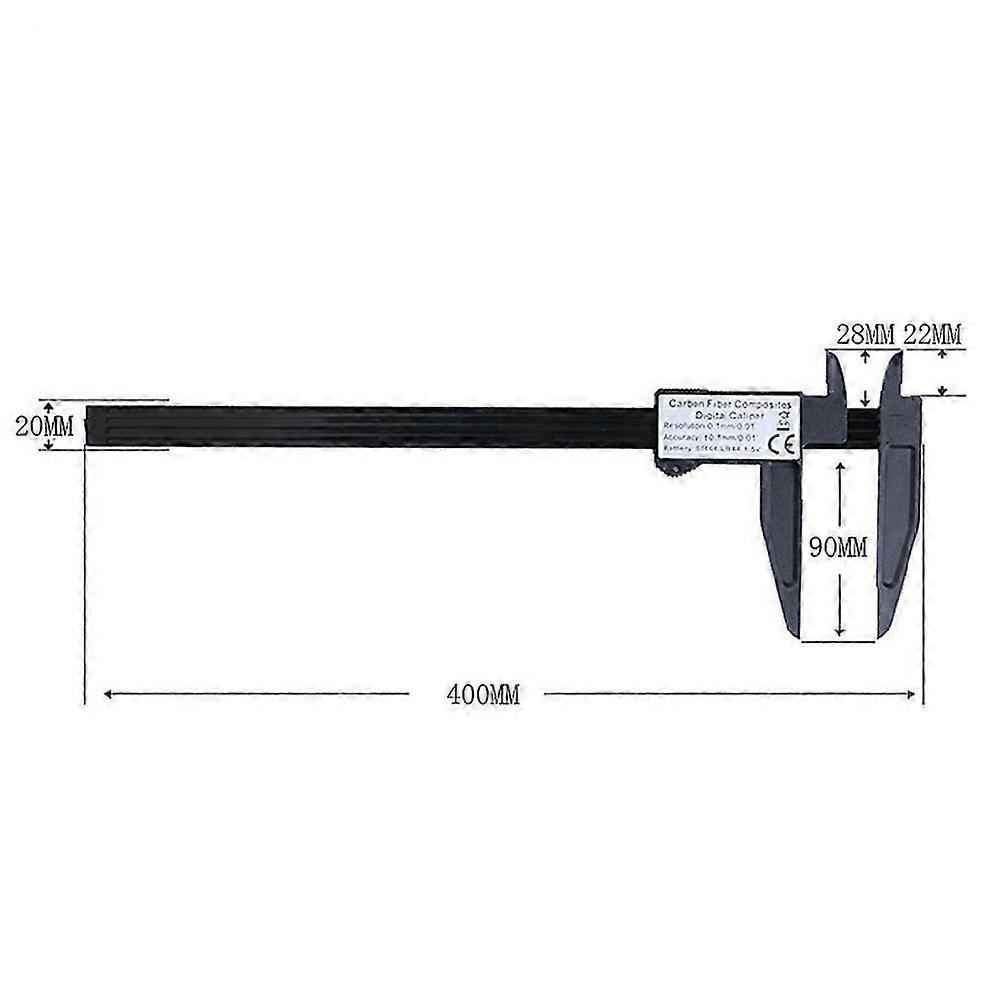 12inch 300mm Electronic Digital Caliper Big LCD Plastic Digital Vernier ...