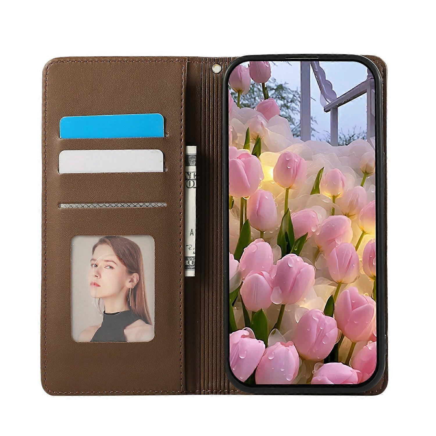 For Honor 400 Pro 5G (Global) Case RFID Blocking Wallet Stand Rhombus ...