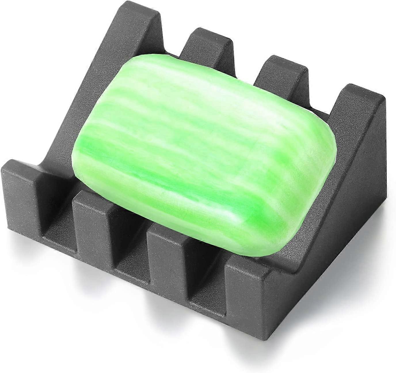 Black Soap Dish, Bar Soap Holder for Shower for Bathroom, Kitchen ...