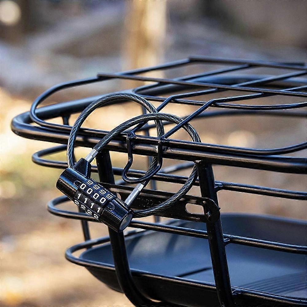 (17.5cm Cable)Cable Lock Sturdy 4 Digit Combination Padlock compatible ...