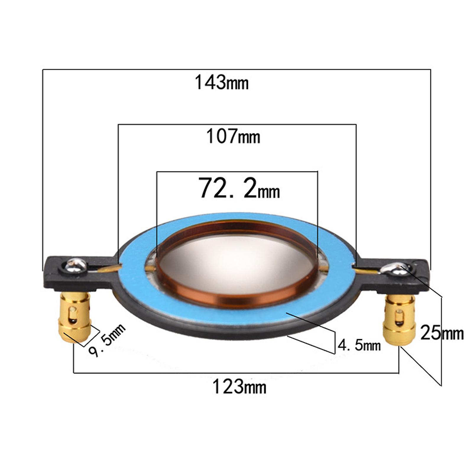 Core Treble Voice Coil DIY Speakers Accessory 8OHM Tweeter Driver ...