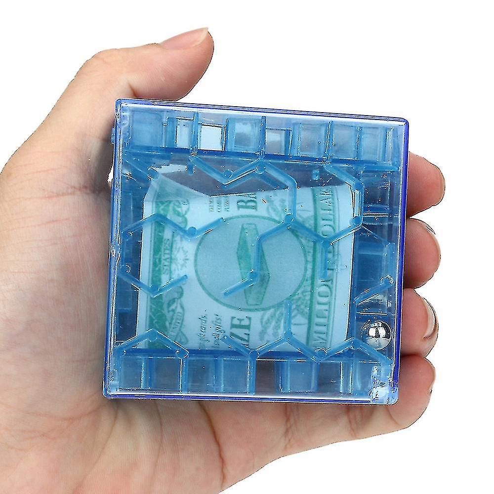 3d Cube Puzzle Money Maze Bank Saving Coin Collection Case Box Fun ...