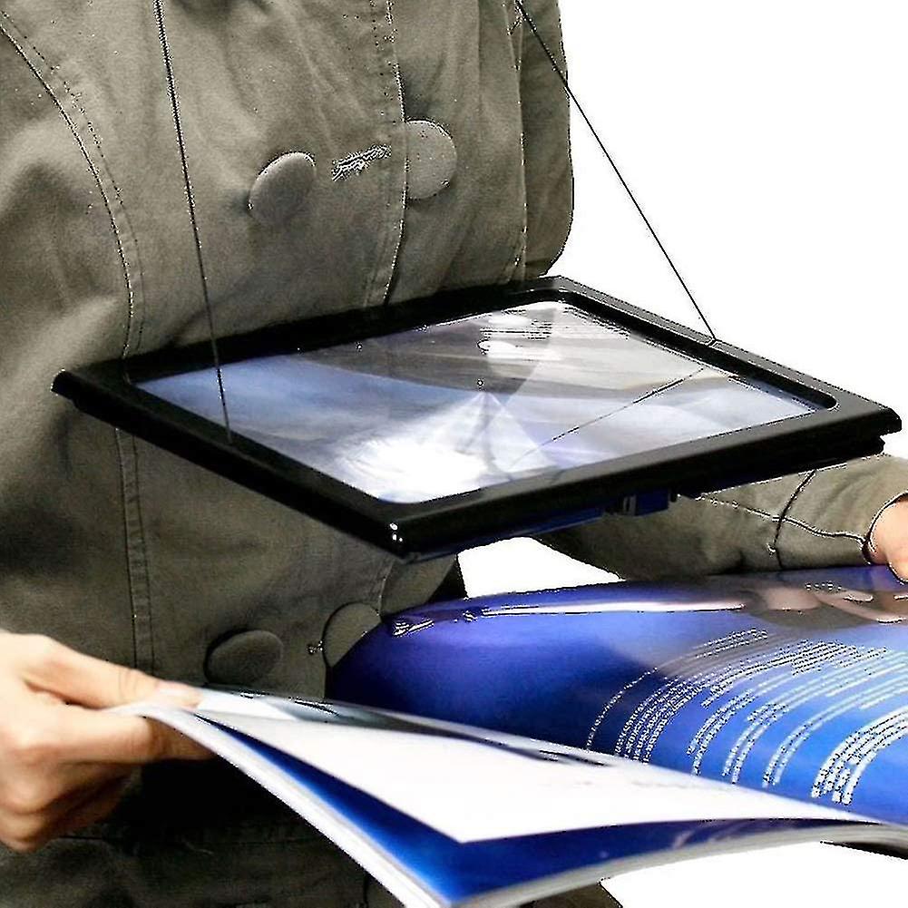 Reading Magnifier Full Page Magnifier Rectangular Loupe For Visually ...