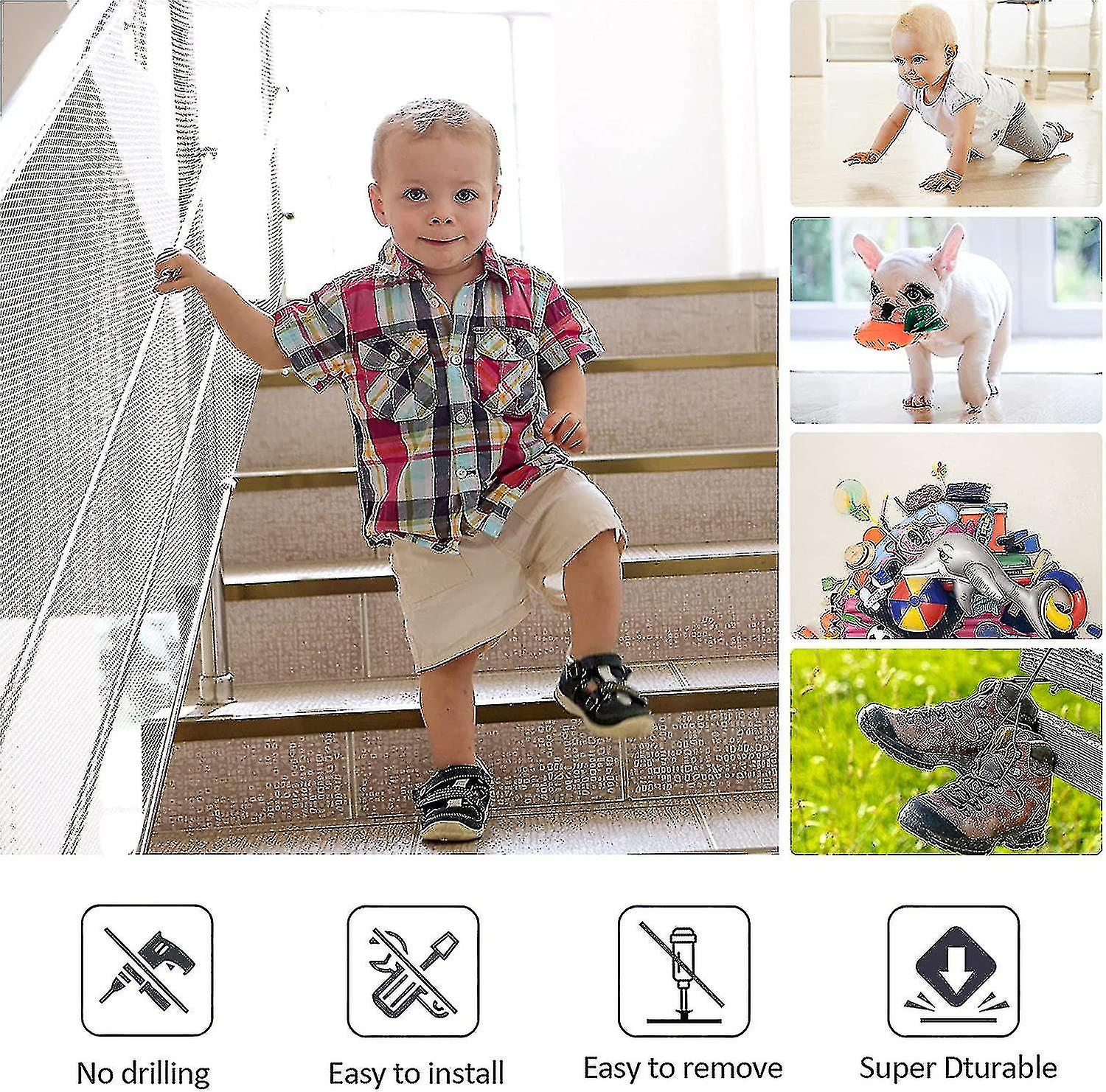 Filet de protection pour escaliers, Filet de sécurité de 3 mètres ...