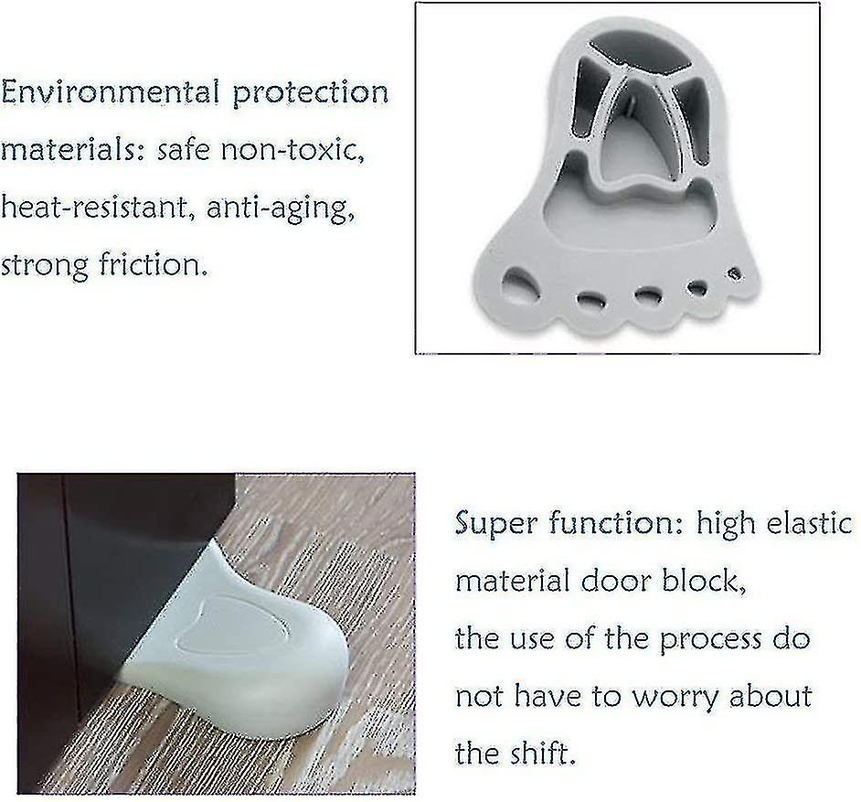 Decorative Door Stopper Cute Little Feet Rubber Door Stop Wedge,work ...