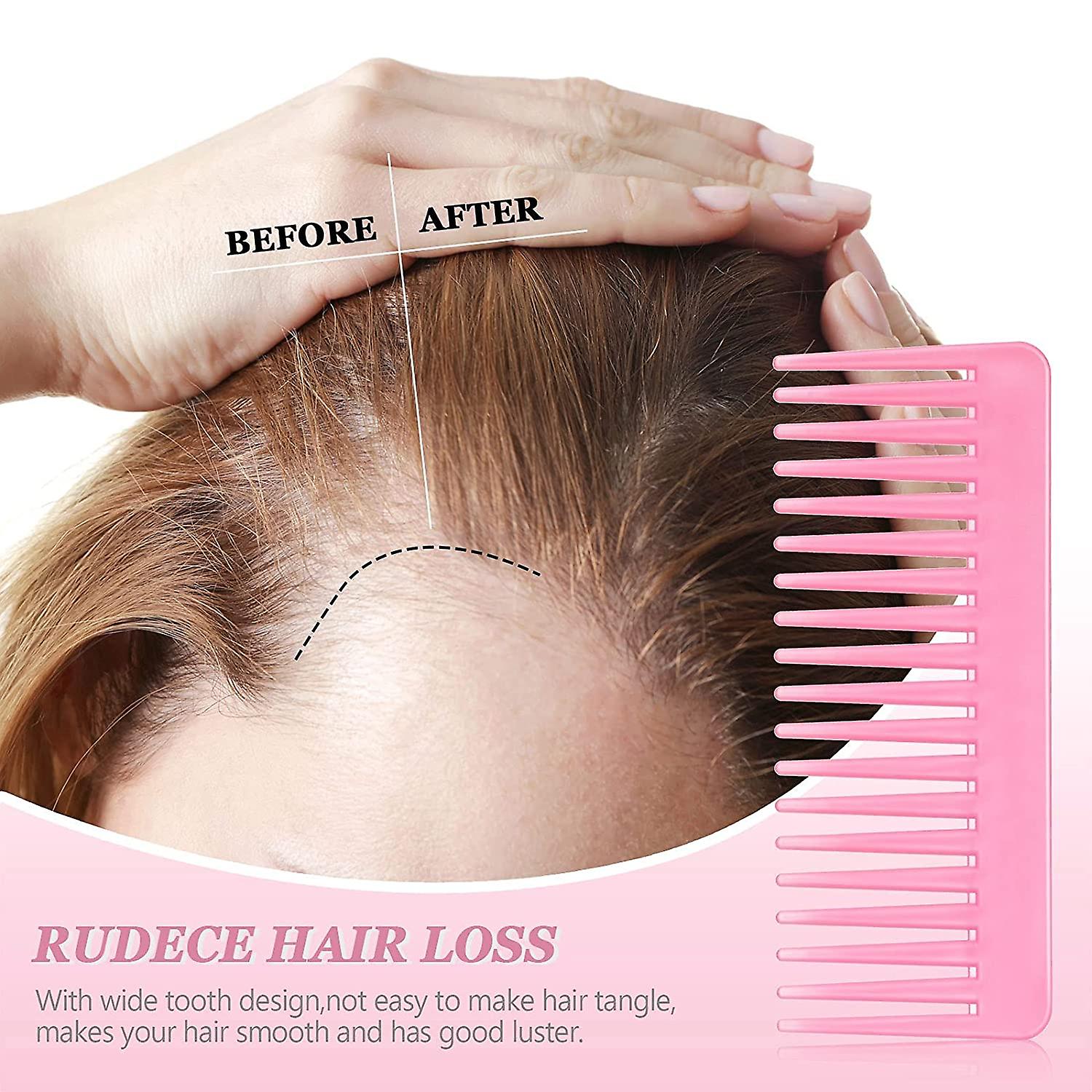 Large Hair Detangling Comb Wide Tooth Comb For Curly Hair Wet Dry Hair ...