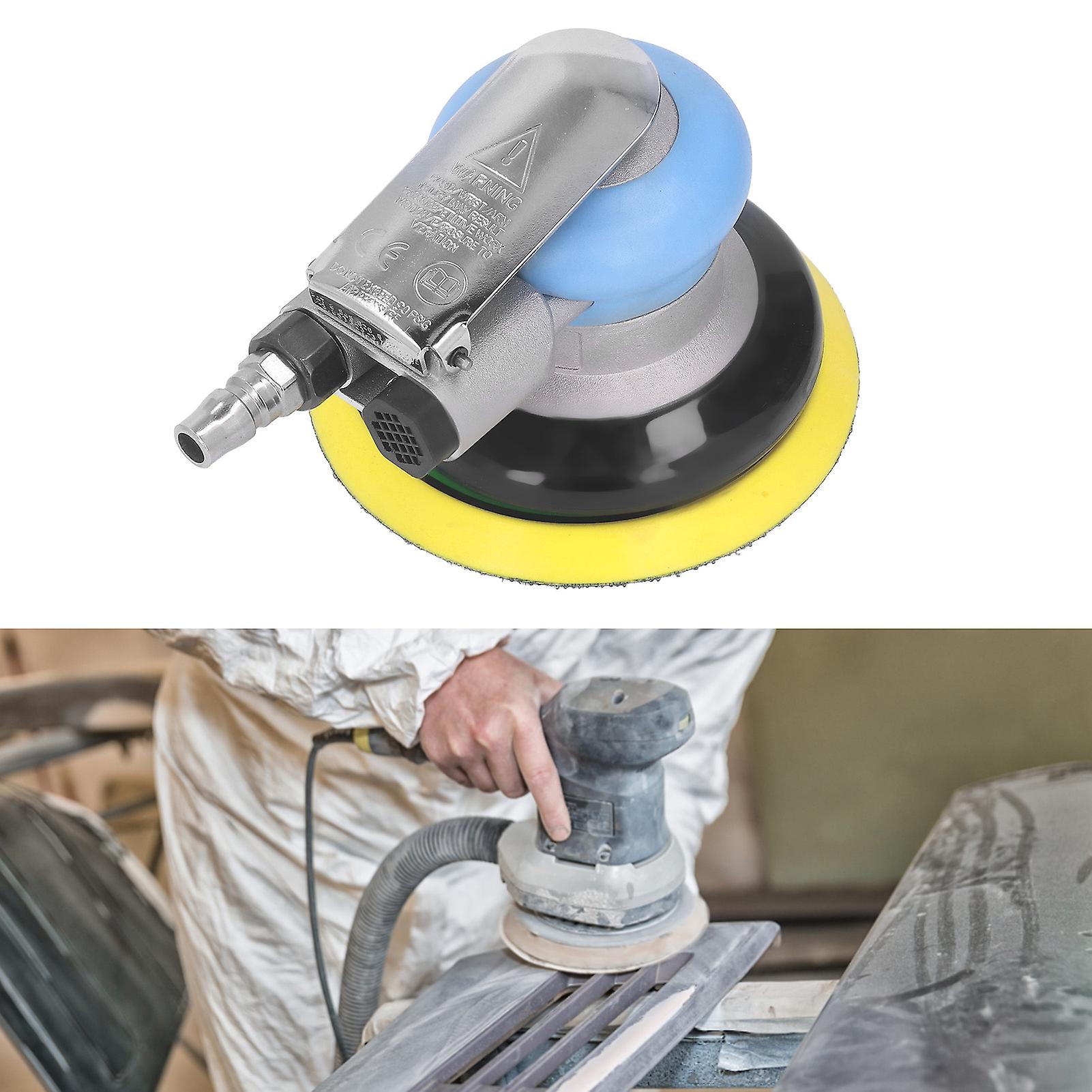 Air Sander 5in Orbital Pneumatic Sanding Machine 12000RPM Palm Grinder ...