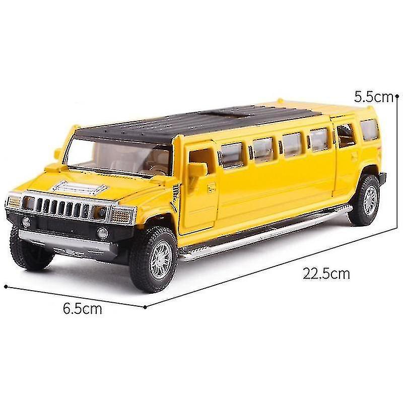 High Simulation 1:32 Alloy Hummer Limousine Metal Diecast Car Model ...