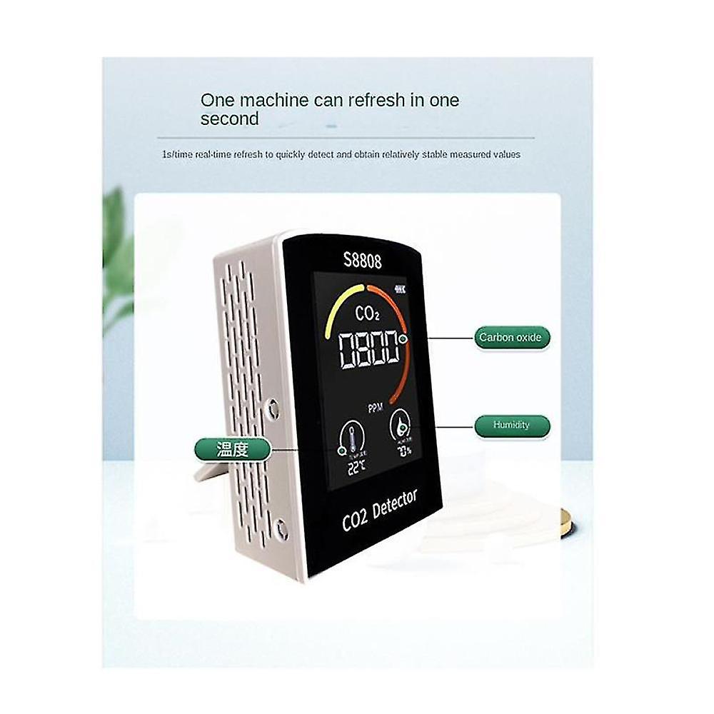 4-in-1 Digital Co2 Meter Measure Carbon Dioxide Humidity Temperature ...