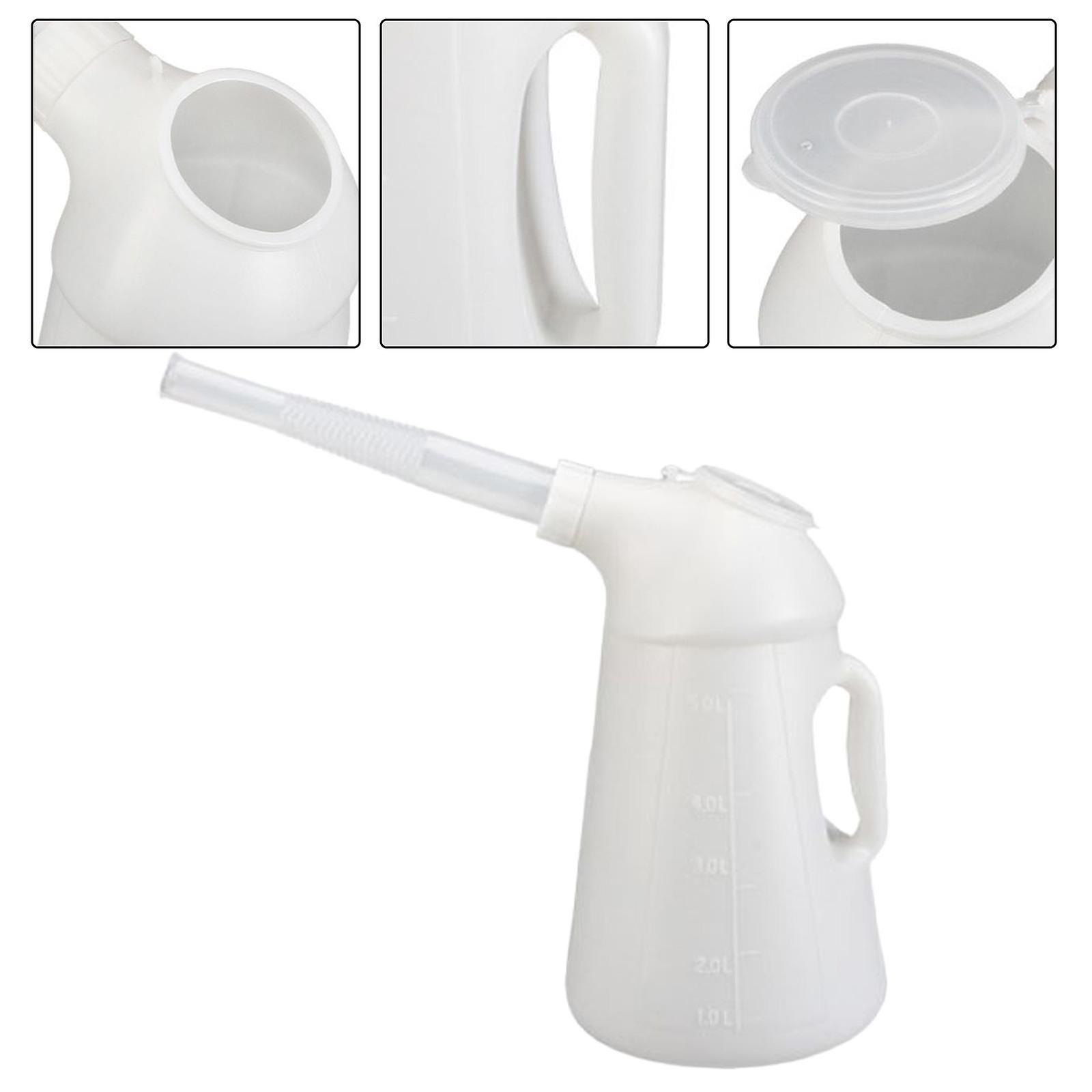 Oil Jug with Spout Engine Oil Dispenser Jug, Durable Leakageproof Oil ...
