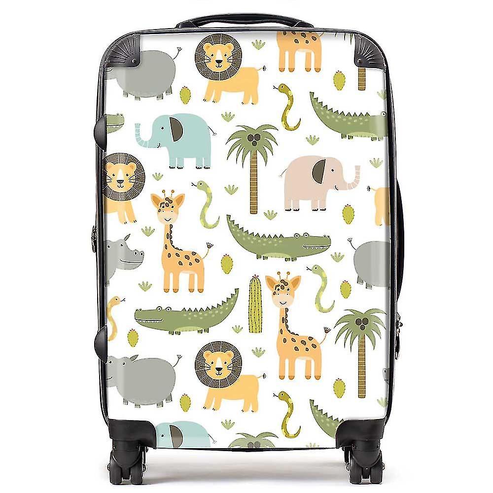 Cute Safari Animals Suitcase | Fruugo UK