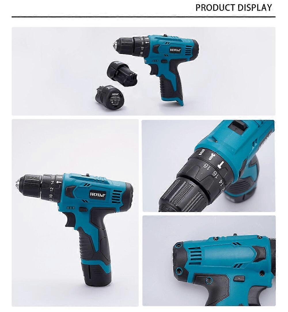 12V Cordless Electric Screwdriver 3 in 1 32N.m Variable Speed Electric ...