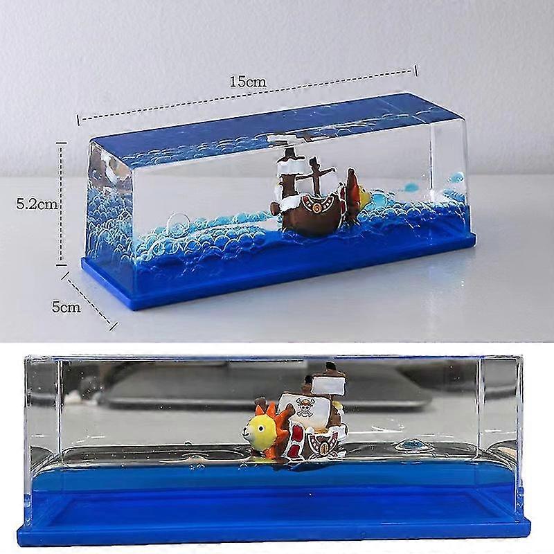 Thousand Sunny Fluid Liquid Drift Bottl Creative Ship Sea Hourglass ...
