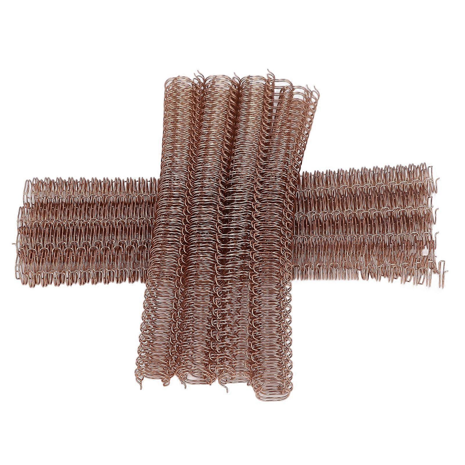 100Pcs Double Loop Wire Binding Spine 100 Sheet Capacity 3:1 Pitch 34 Loop 12.7mm Diameter Set ...