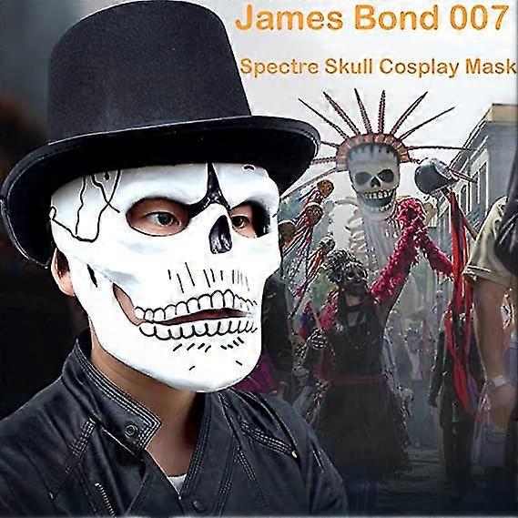 Cosplay Movie 007 James Bond Spectre Mask Scary Skull Skeleton Full ...
