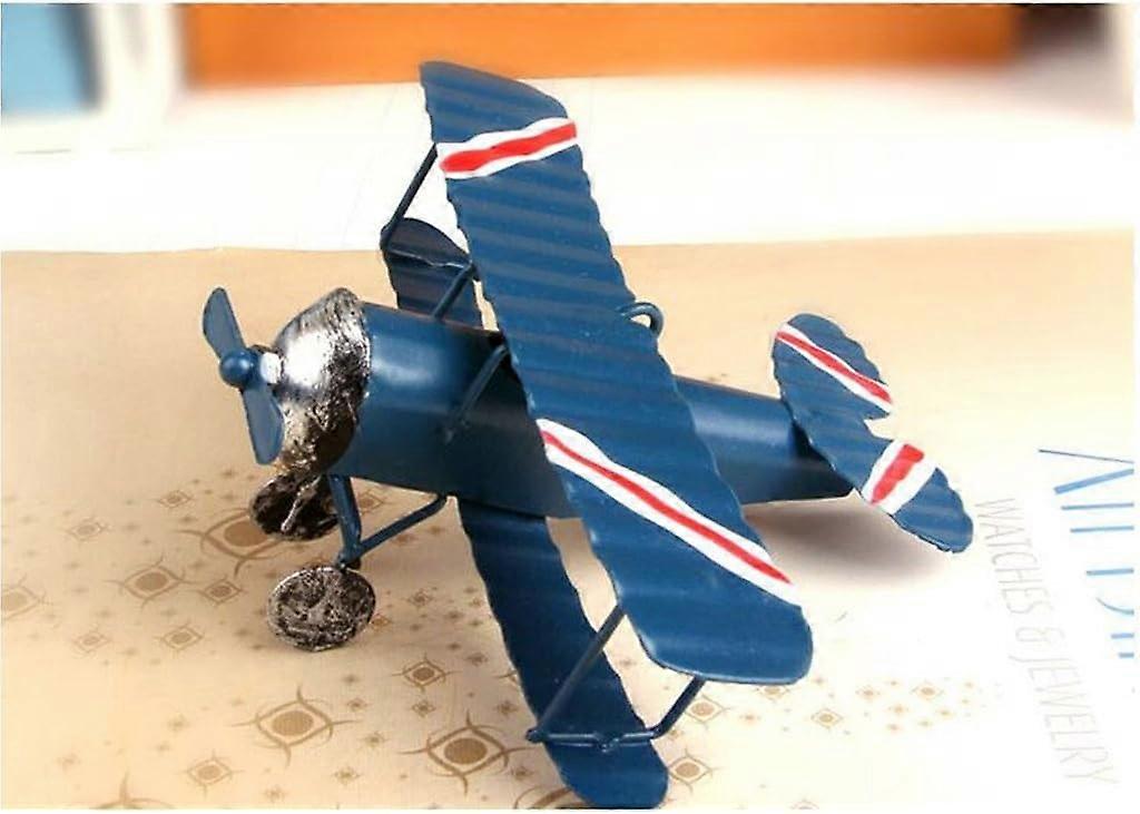 3pc Vintage Metal Planes Model Iron Retro Aircraft Glider Biplane ...