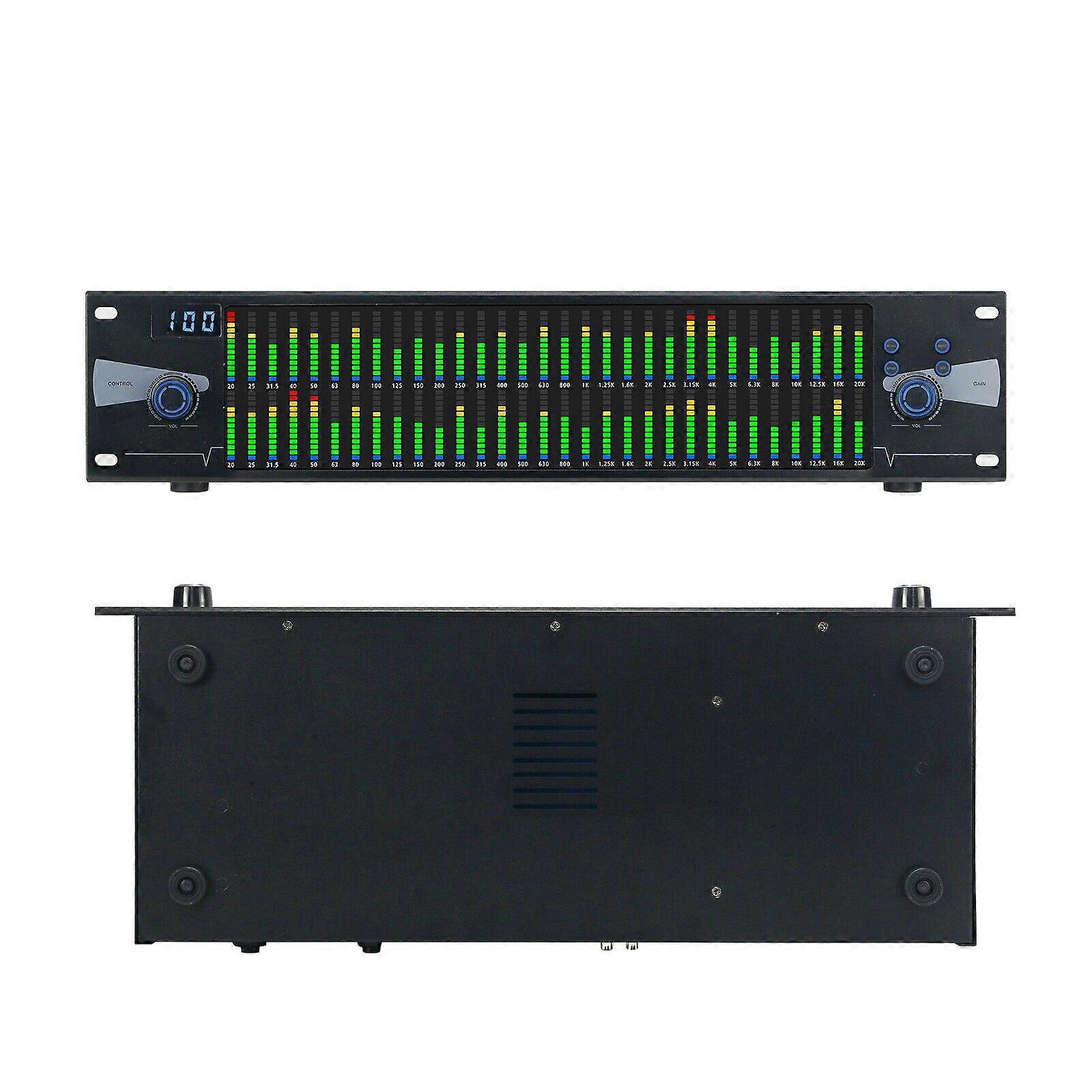 Professional Graphic Equalizer Digital Equalizer Dual 31-Band Spectrum ...