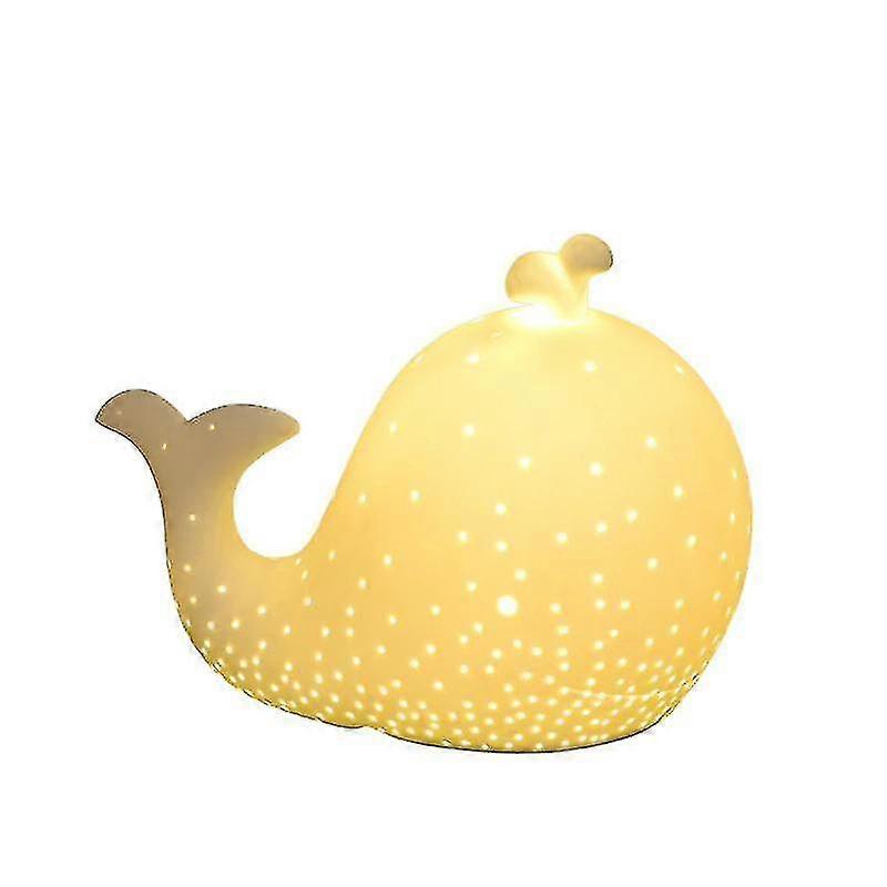 Creative Ceramic Lovely Whale Led Table Lamp | Fruugo UK