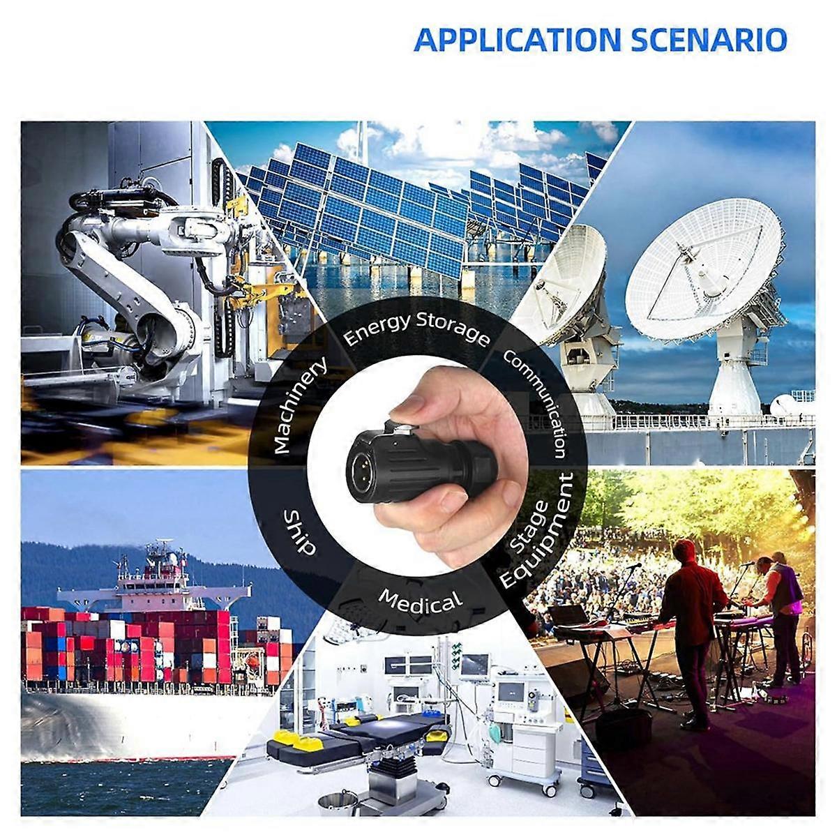 Industrial Waterproof Connector IP68 Quick Plugging Circular Connector ...