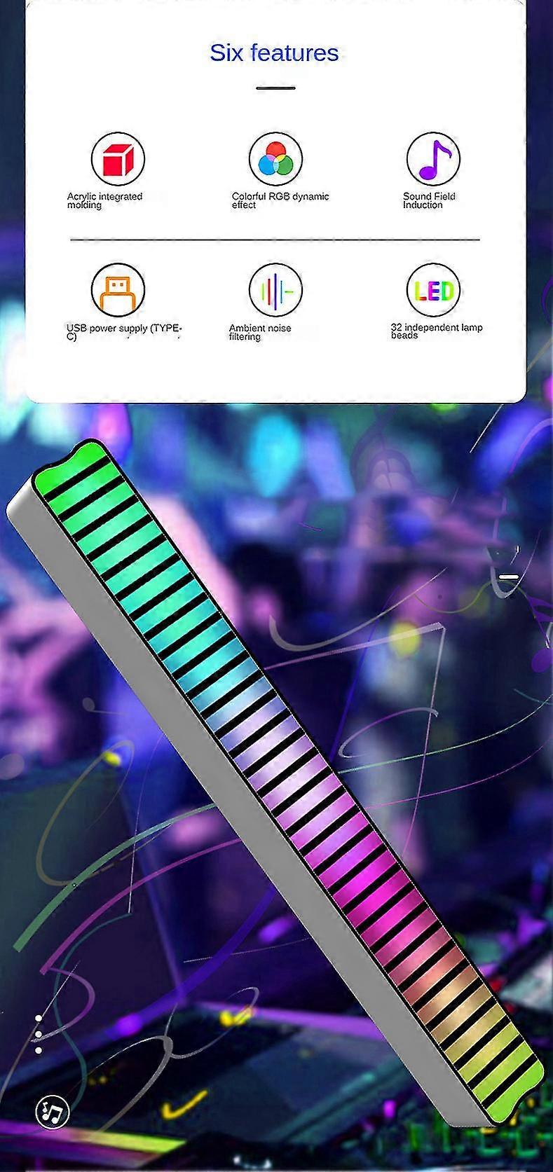 Music Levels Light Rgb Led Mic Sound Level Meter Audio Spectrum Display ...