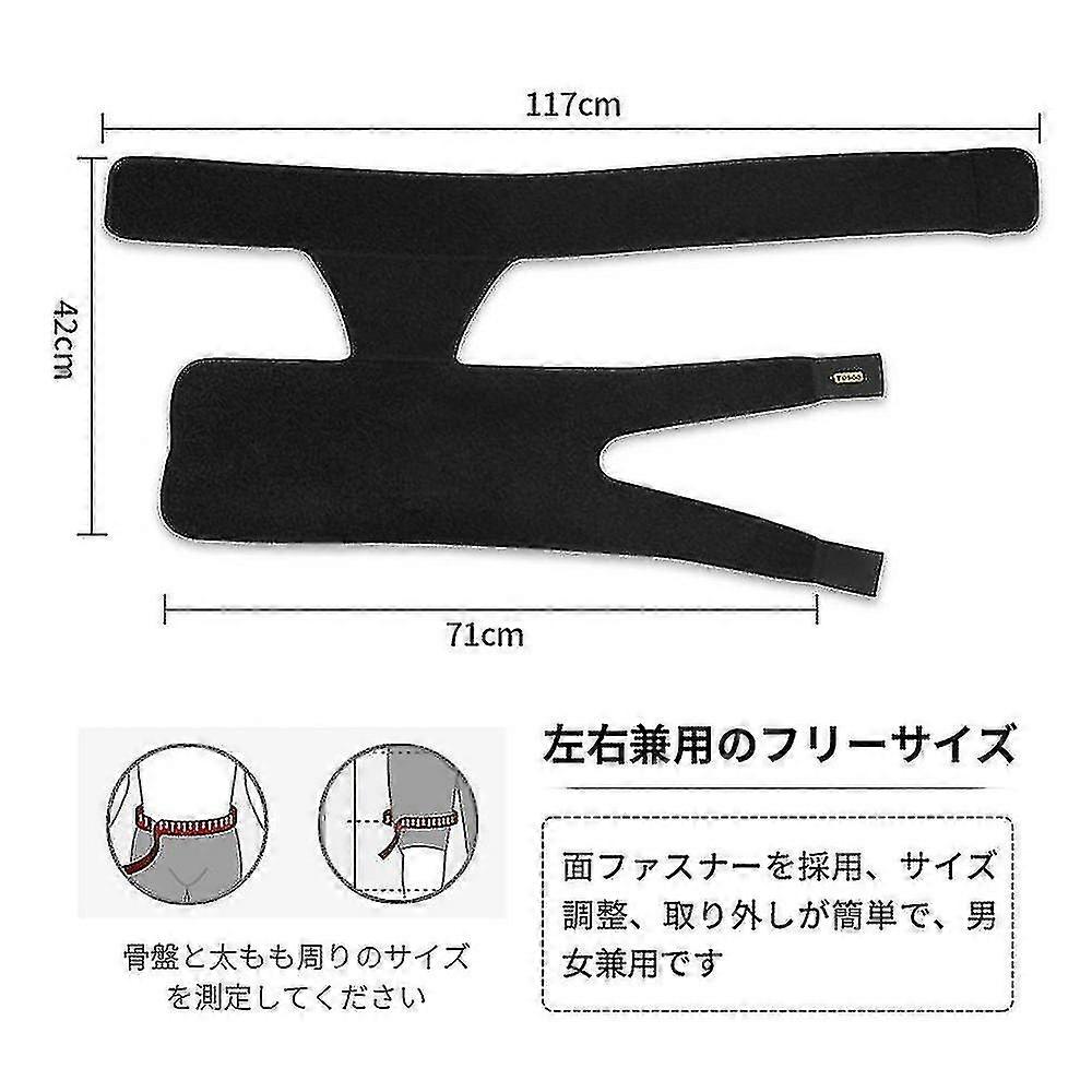 Thigh Bandage Pain Compress Compression Hip Thigh Bandage Adjustable ...