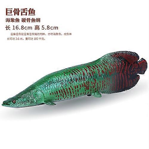 Simulation Marine Life Fish Toy Animal Model Solid Plastic Arapaima ...