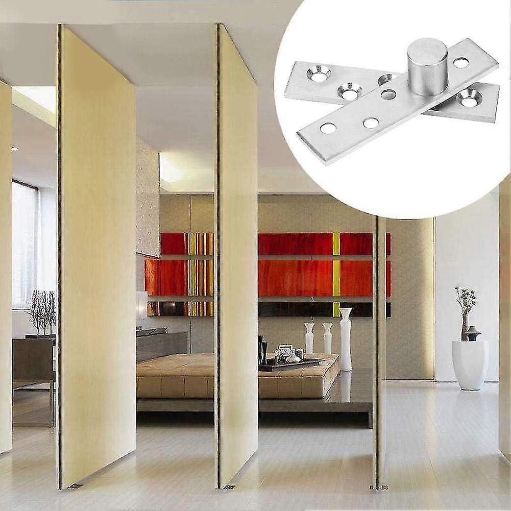 2 Pack 360 Degree Rotation Door Hinges, Stainless Steel Concealed Pivot ...