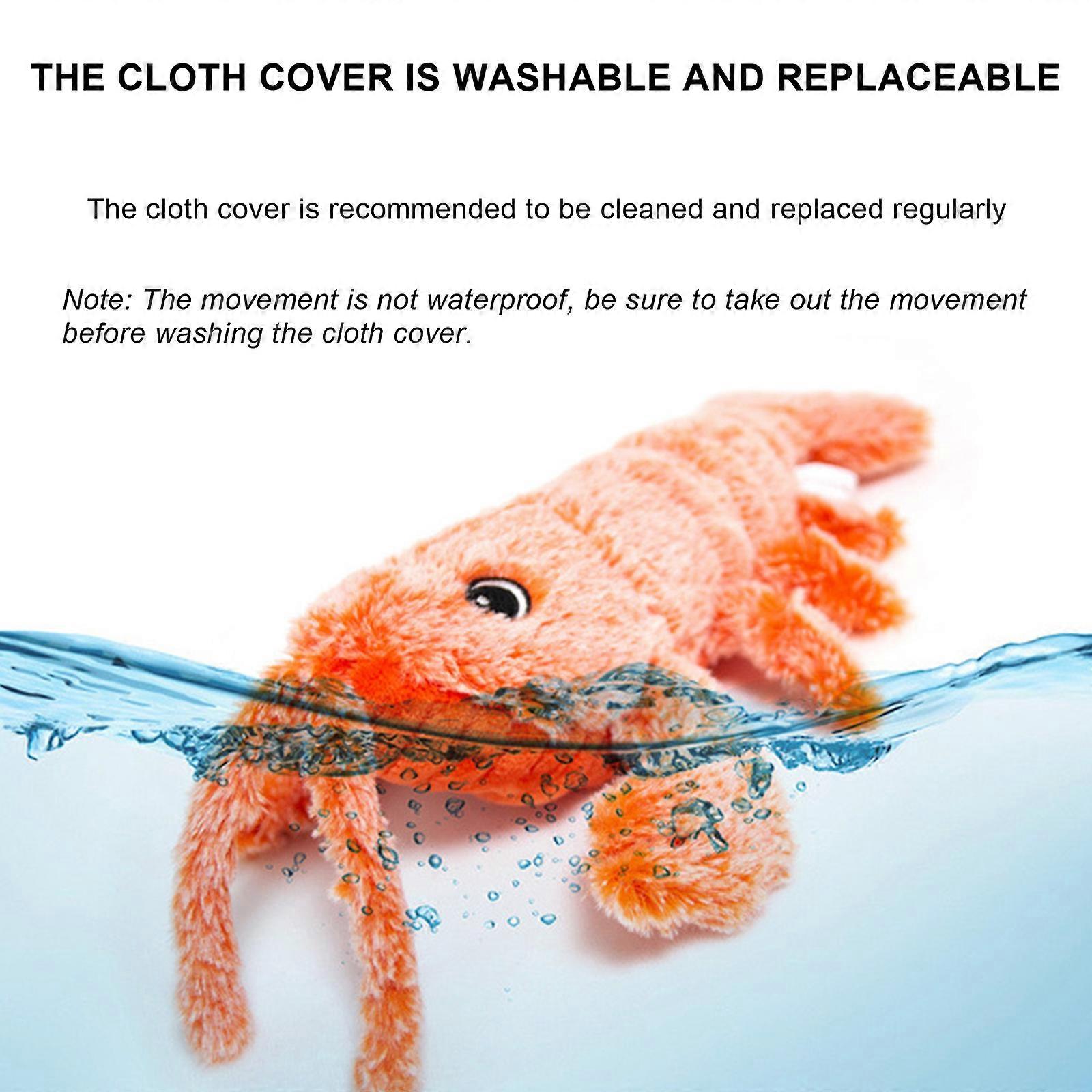 Interactive Lobster Cat Toy Plush Lobster Cat Toys USB Charging Lobster ...