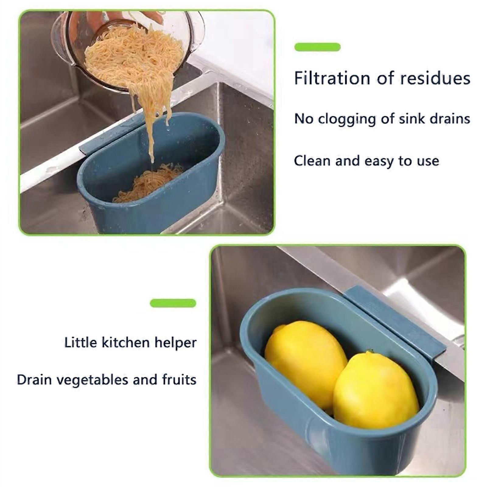 Sink Drain Strainer Basket - Easily Install Split Design for Single or ...