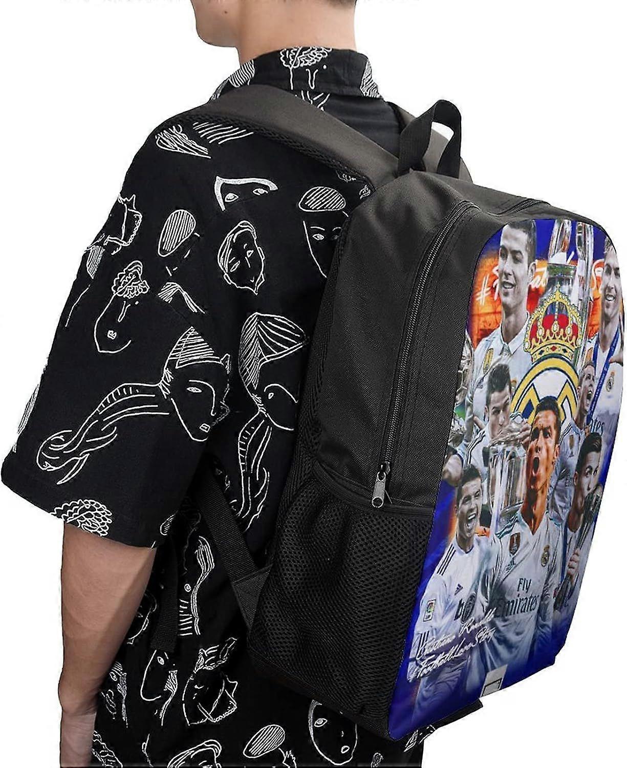 Backpack YL694 Children'S Backpack Ronaldo School Rucksack 3D Football ...