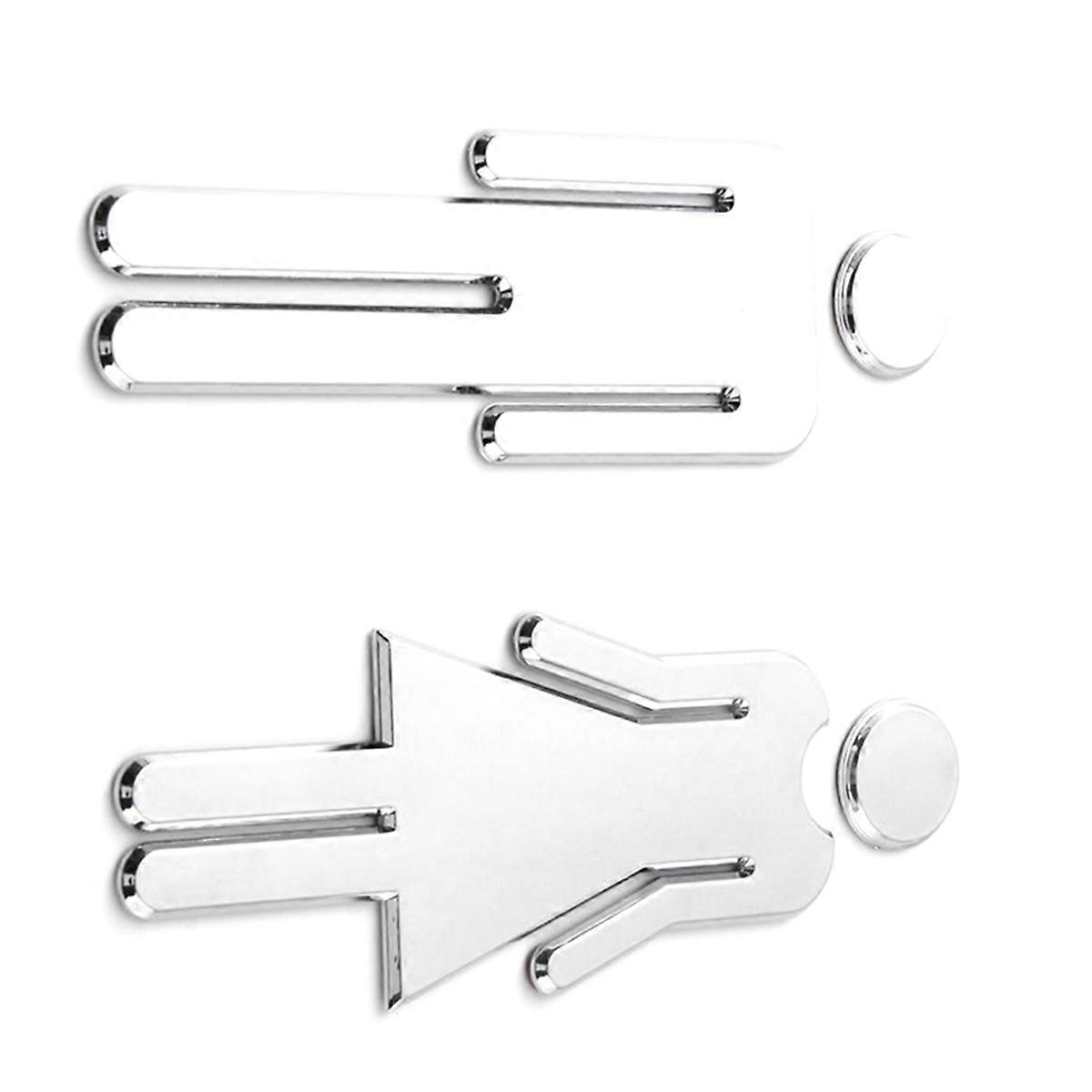 Toilet Door Sign Man Woman Toilet Sign Sign Guest Toilet Sign 12 cm ...