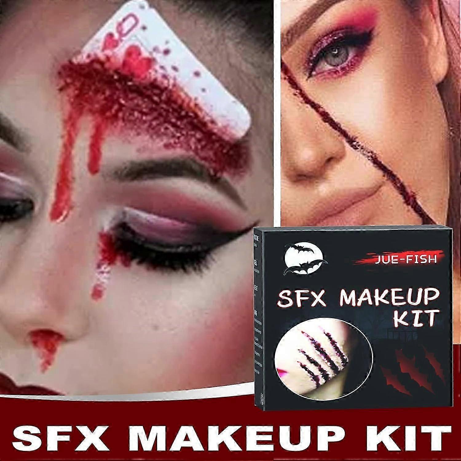 Halloween Makeup Kit, Professional Face Body Painting, Halloween Wound ...