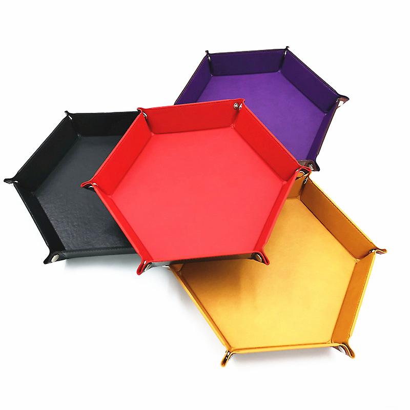 Dice Tray Foldable Metal Dice Rolling Tray Holder Storage Box For Rpg ...