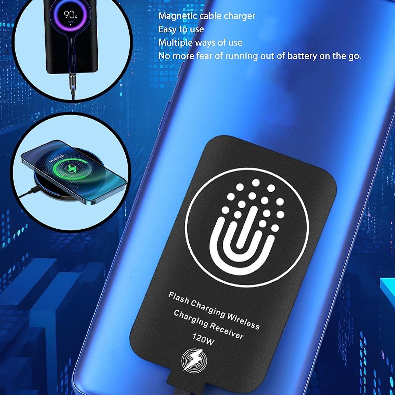 Wireless Charging Receiver, 120W Type C Magnetic Dual Purpose Wireless ...