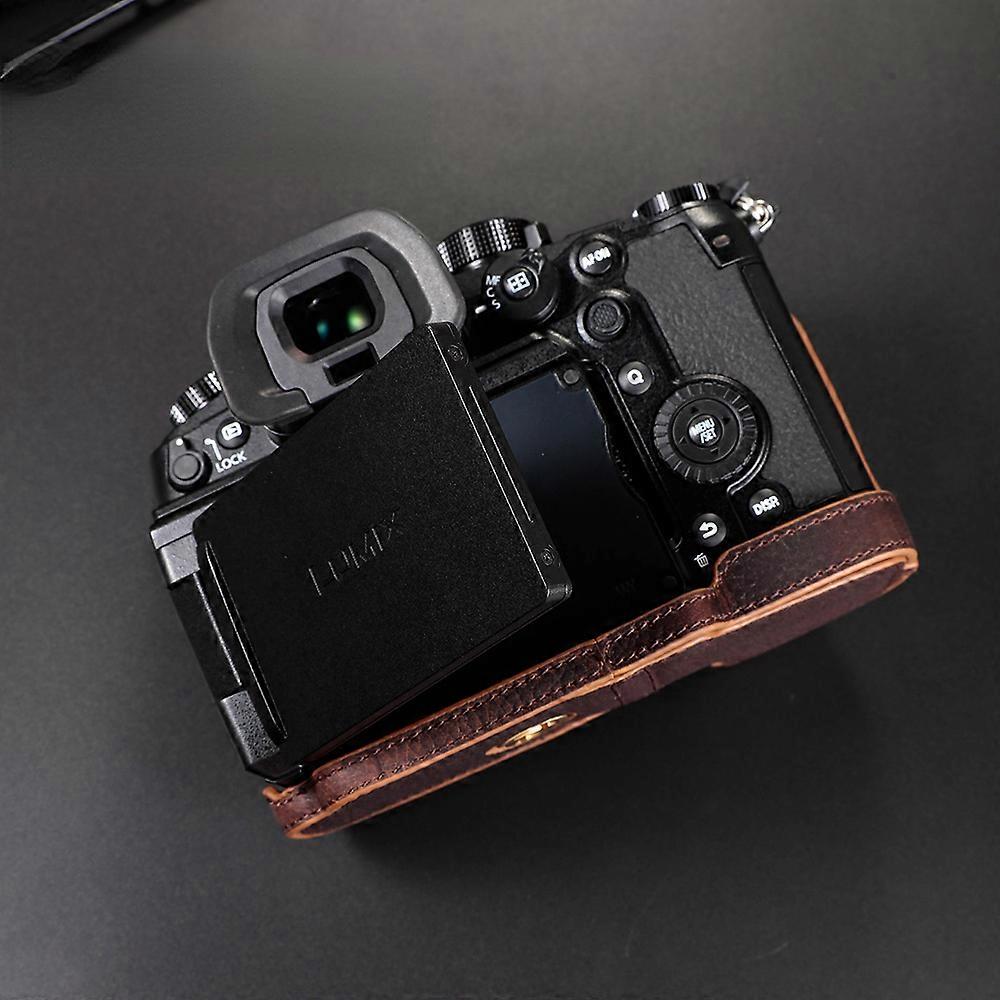 For Panasonic Gh6 Camera Bodysuit For Leather Camera Case Handle Half ...