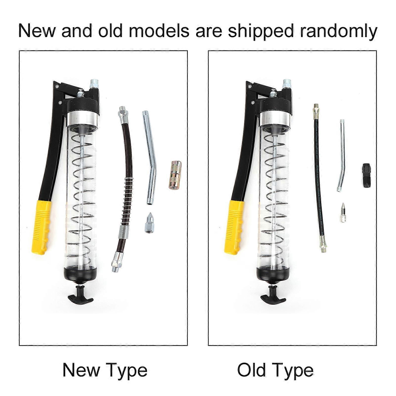 6000PSI Grease Gun Visible Transparent Tube Portable Auto Car Tool ...