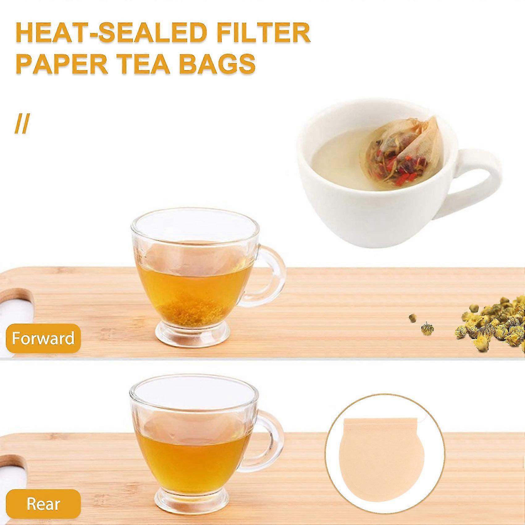 For Tea Bags, 300Pcs Disposable Empty Tea Bags - Tea Infuser Drawstring ...