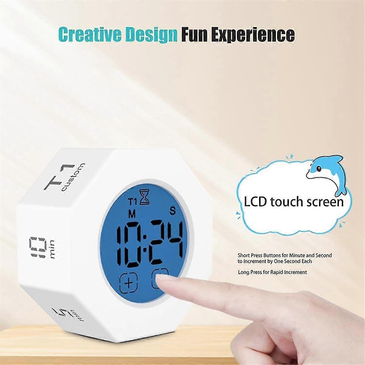 Pomodoro Timer Productivity Timer Square Octagonal Gravitational Flip Focus Timer Mute