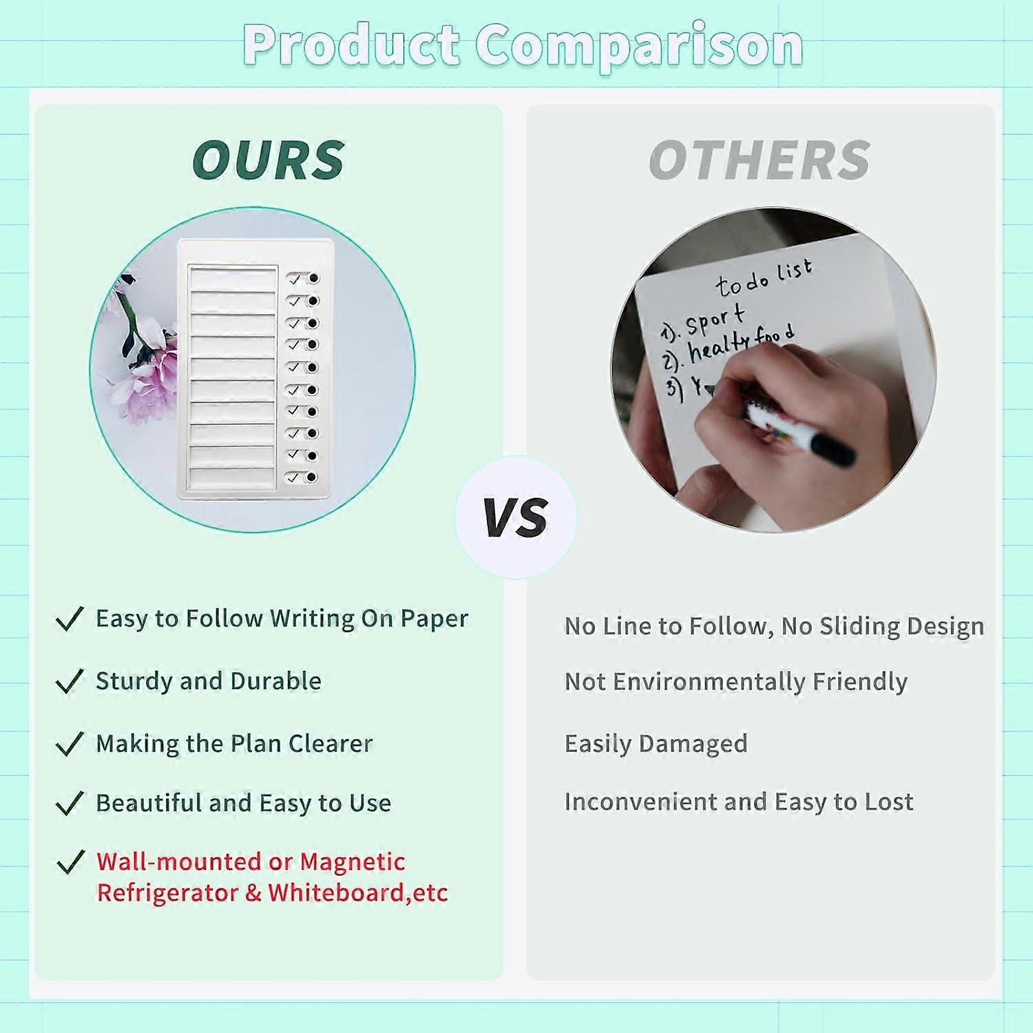 2 stk Chore Chart for Kids to Do List Board, Checklist Board Chore ...