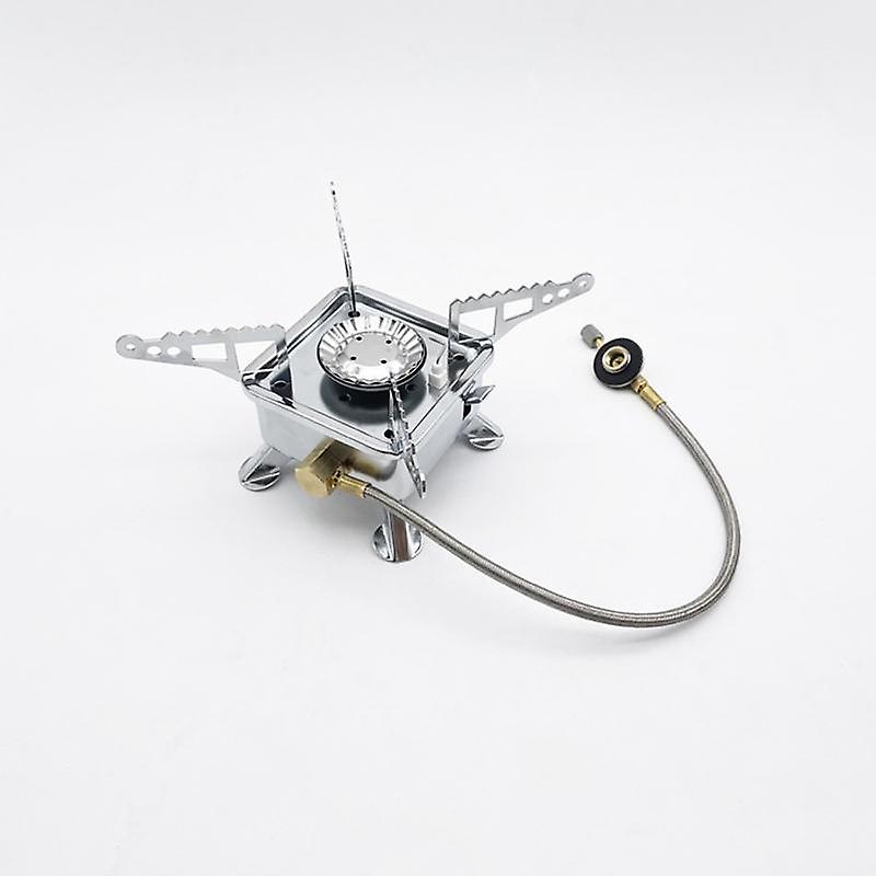 Portable foldable square cooking stove outdoor camping combustor cooker ...