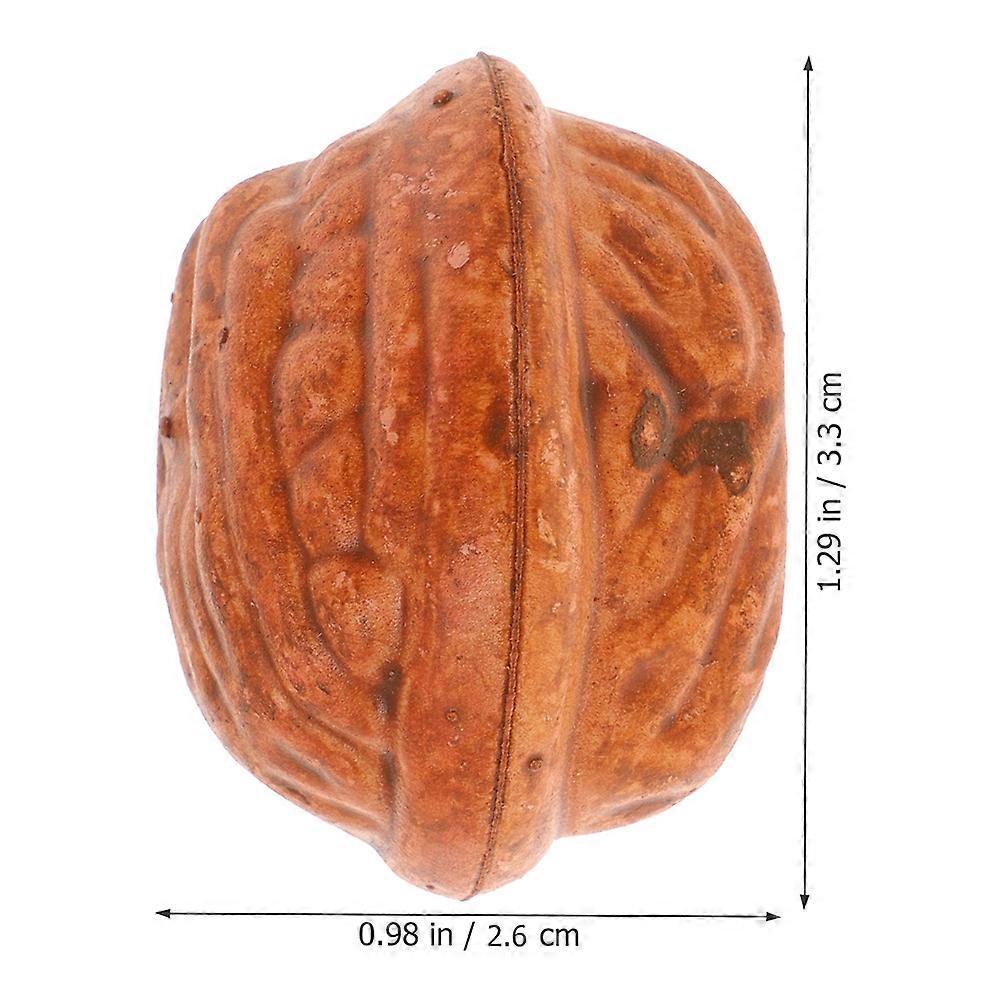 50pcs Artificial Walnut Models Fake Walnut Prop Simulation Nut Models ...